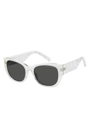Marc Jacobs 54mm Gradient Cat Eye Sunglasses - Crystal/ Grey