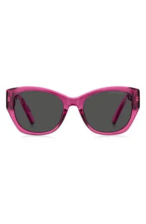 Marc Jacobs Marc Jacobs 54mm Gradient Cat Eye Sunglasses Fuchsia/ Grey