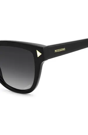 Missoni 53mm Cat Eye Sunglasses - Black/ Dark Grey