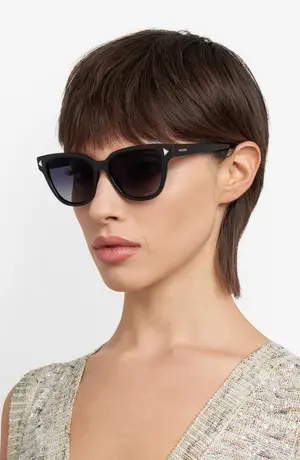 Missoni 53mm Cat Eye Sunglasses - Black/ Dark Grey