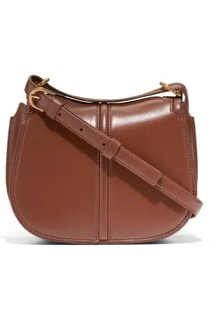 Cole Haan Celenea Leather Shoulder Bag - Dark Cuoio
