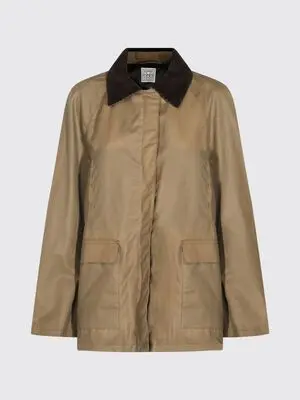 TOTEME Organic Cotton Short Jacket With Velvet Collar - Beige