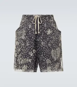 Rick Owens Lido Silk Shorts