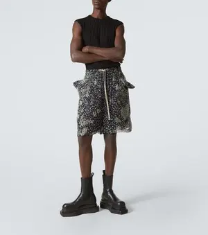Rick Owens Lido Silk Shorts