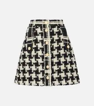 Valentino Garavani Wool-blend Tweed Miniskirt - Multicoloured