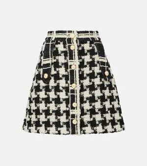 Valentino Garavani Wool-blend Tweed Miniskirt