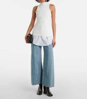 MAISON MARGIELA Convertible Cotton Top