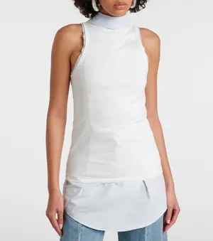 MAISON MARGIELA Convertible Cotton Top