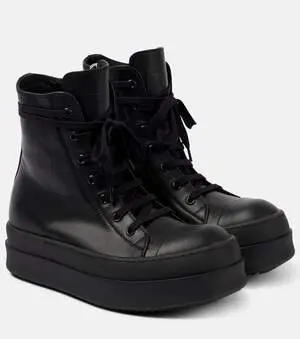 Rick Owens Silver Tone Sneakers For Women