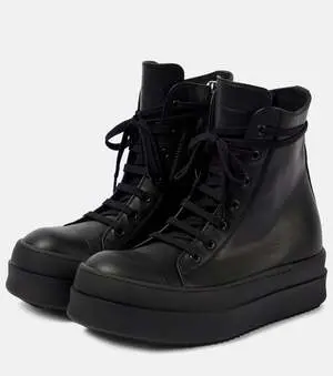 Rick Owens Mega Bumper Leather Sneakers