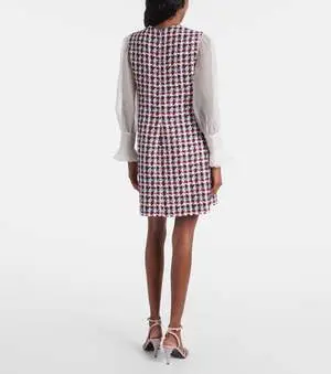 Valentino Garavani Embellished Wool-blend Tweed Minidress