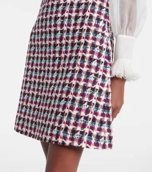 Valentino Garavani Embellished Wool-blend Tweed Minidress
