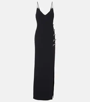 Elie Saab Embellished Bow-detail Gown