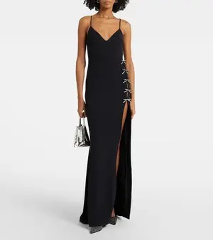 Elie Saab Embellished Bow-detail Gown