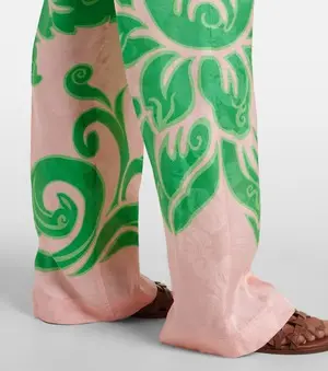 Etro Printed Straight Pants - Multicoloured