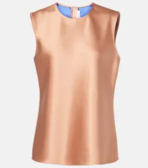 Carolina Herrera Satin Top - Orange