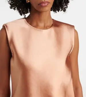 Carolina Herrera Satin Top - Orange