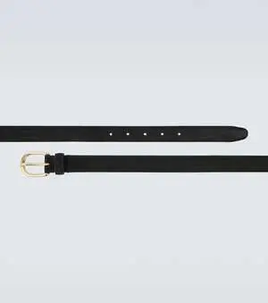 SAMAN AMEL Suede Belt - Black