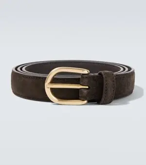 SAMAN AMEL Suede Belt - Brown