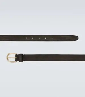 SAMAN AMEL Suede Belt - Brown