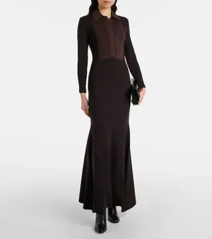 TOM FORD Wool-blend Turtleneck Dress