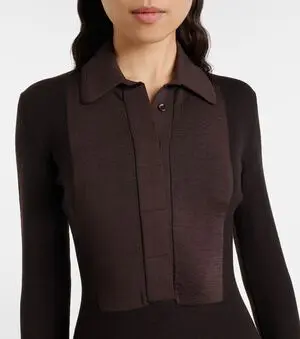 TOM FORD Wool-blend Turtleneck Dress