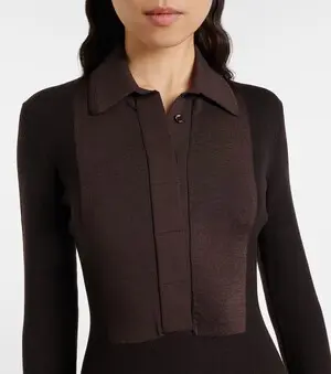 TOM FORD Wool-blend Turtleneck Dress