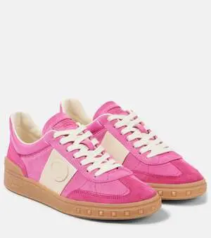 Pink Suede Women's Sneakers