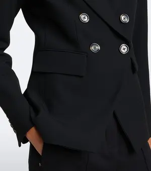 Veronica Beard Miller Striped Double-breasted Blazer