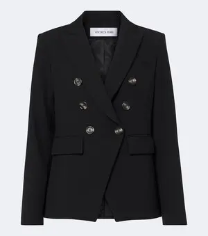 Veronica Beard Miller Striped Double-breasted Blazer