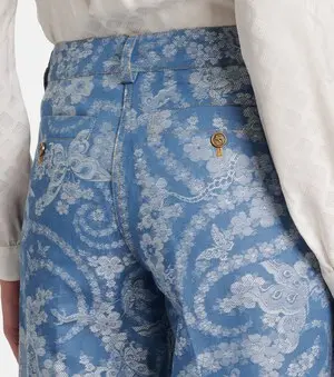 Etro Printed Wide-leg Pants