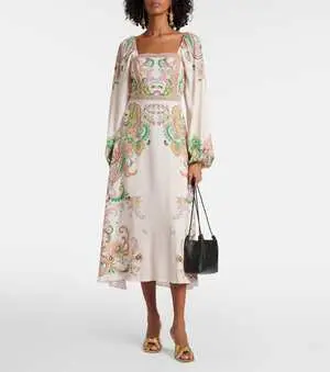 Etro Printed Midi Dress - Multicoloured