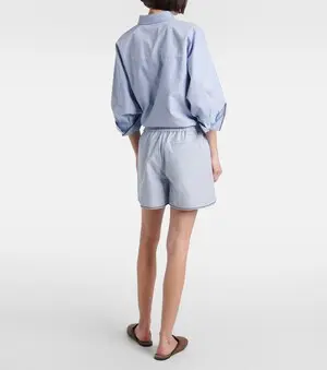 Brunello Cucinelli Cotton Shorts - Blue