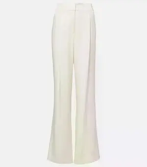Veronica Beard Robinne High-rise Wide-leg Trousers - White