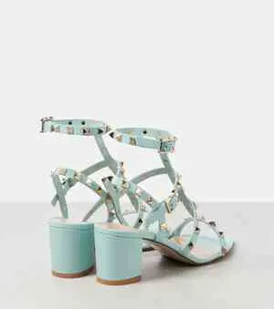 Valentino Garavani Rockstud Classic 60 Leather Sandals - Blue
