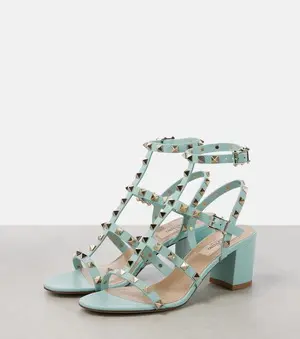 Valentino Garavani Rockstud Classic 60 Leather Sandals - Blue
