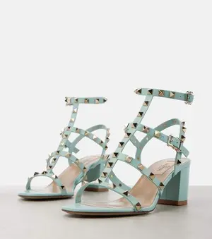 Valentino Garavani Rockstud Classic 60 Leather Sandals - Blue