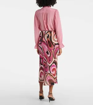 Rixo Ardith Maxi Skirt - Pink