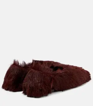 JIL SANDER Calf Hair Flats