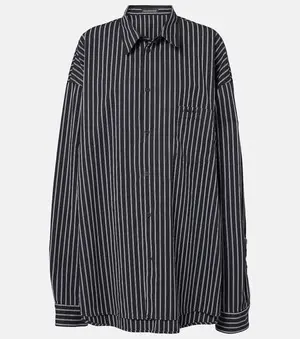 Balenciaga Flatground Striped Cotton Shirt