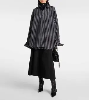 Balenciaga Flatground Striped Cotton Shirt