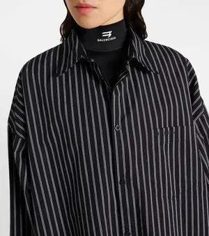 Balenciaga Flatground Striped Cotton Shirt