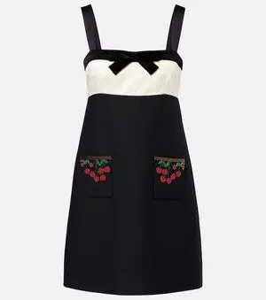 Valentino Garavani Crepe Couture Minidress - Black