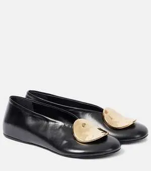Jil Sander Gold Tone Shoes For Women