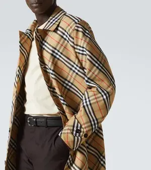 Burberry Check Overcoat