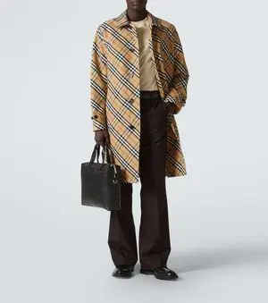 Burberry Check Overcoat