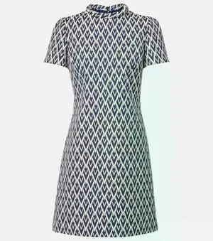 Valentino Garavani Wool Jacquard Minidress - Multicoloured