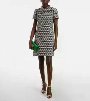 Valentino Garavani Wool Jacquard Minidress - Multicoloured