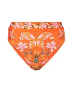 Farm Rio Printed High-rise Bikini Bottom - Multicoloured