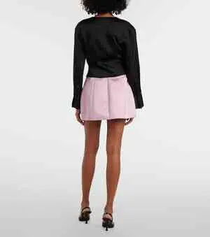 Blumarine Envers Draped Satin Top